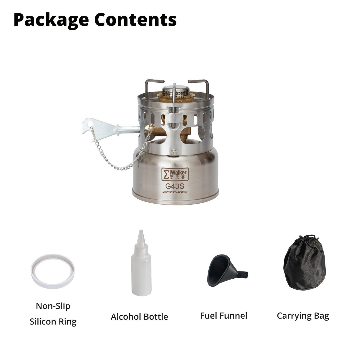 IWALKER G43S Portable Camping Backpacking Stove | Outdoor Gasoline Sto ...